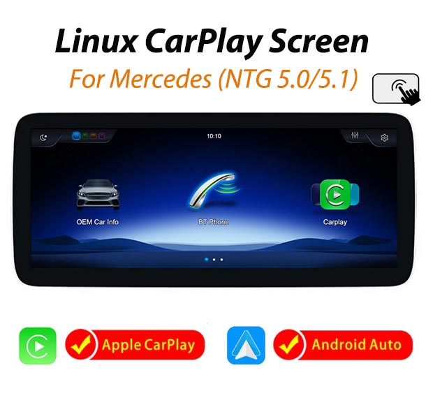 10.25''/ 12.3'' Mercedes-Benz Linux CarPlay/ Android Auto Touch Screen – Hifimax GPS navigation