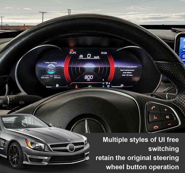Mercedes C W205 GLC X253 2015-2021 Digital Cluster Instrument Cluster ...